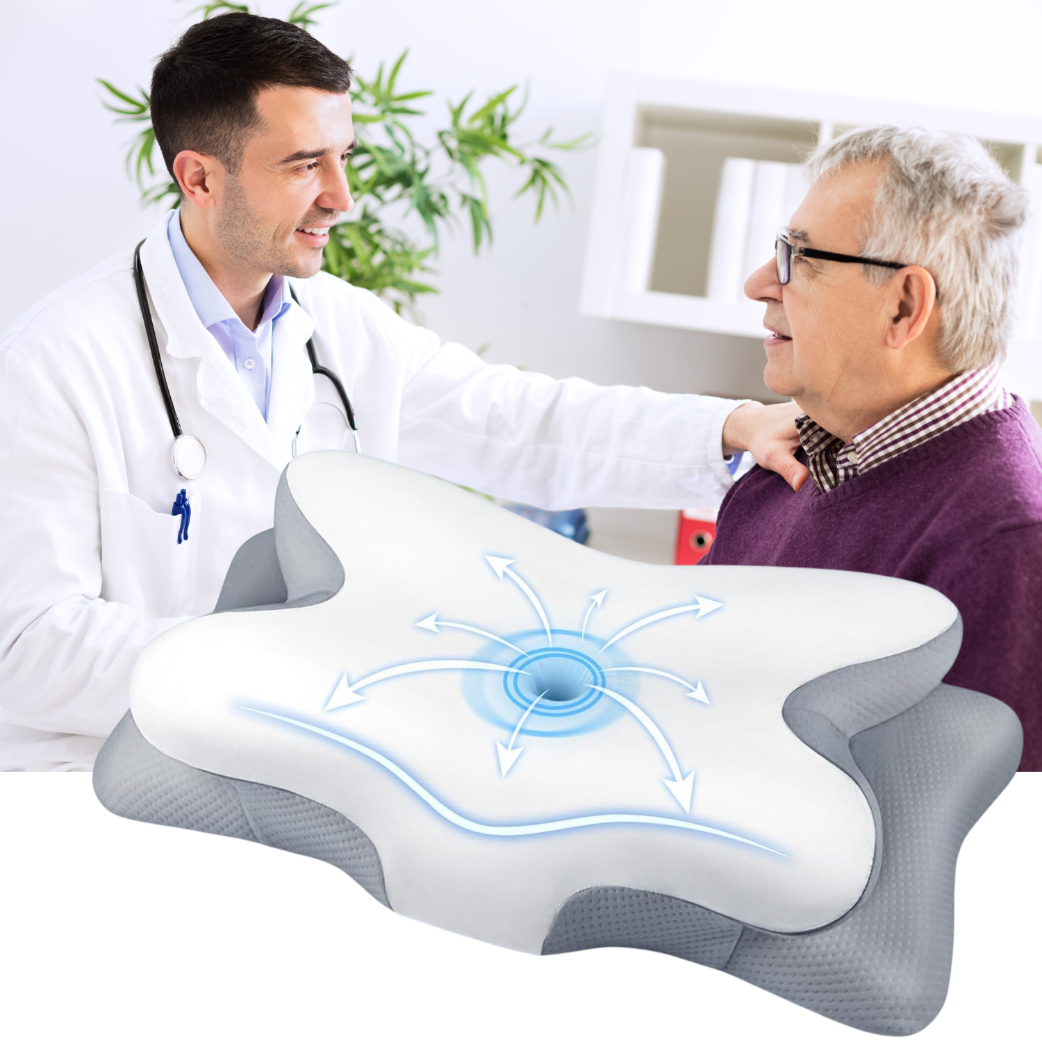 HelioMD - SpineAlign Orthopedic Pillow